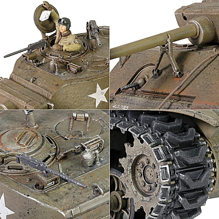 1 32 Scale Diecast Tank Collection Featuring Different Designs Of The U.S. Sherman Tank