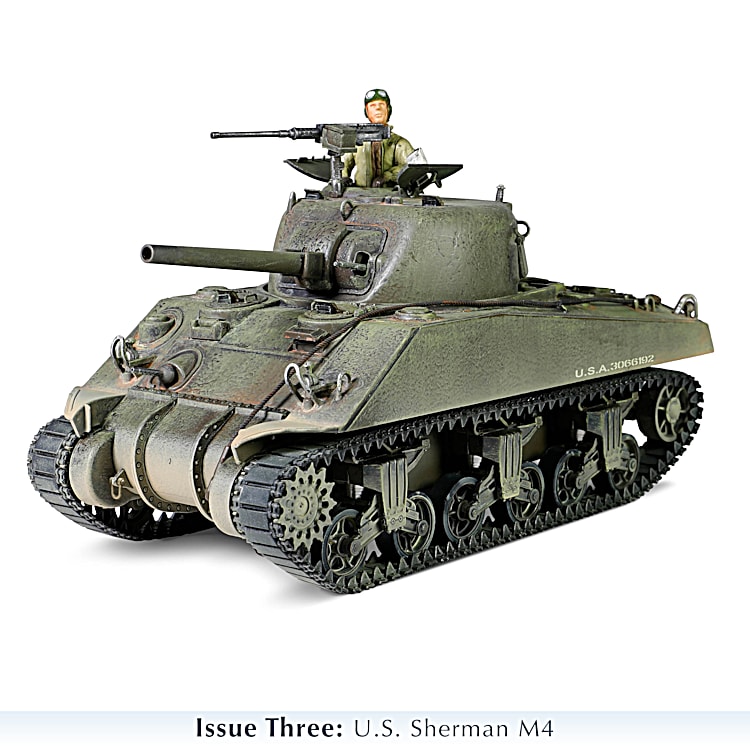1 32 Scale Diecast Tank Collection Featuring Different Designs Of The U.S. Sherman Tank