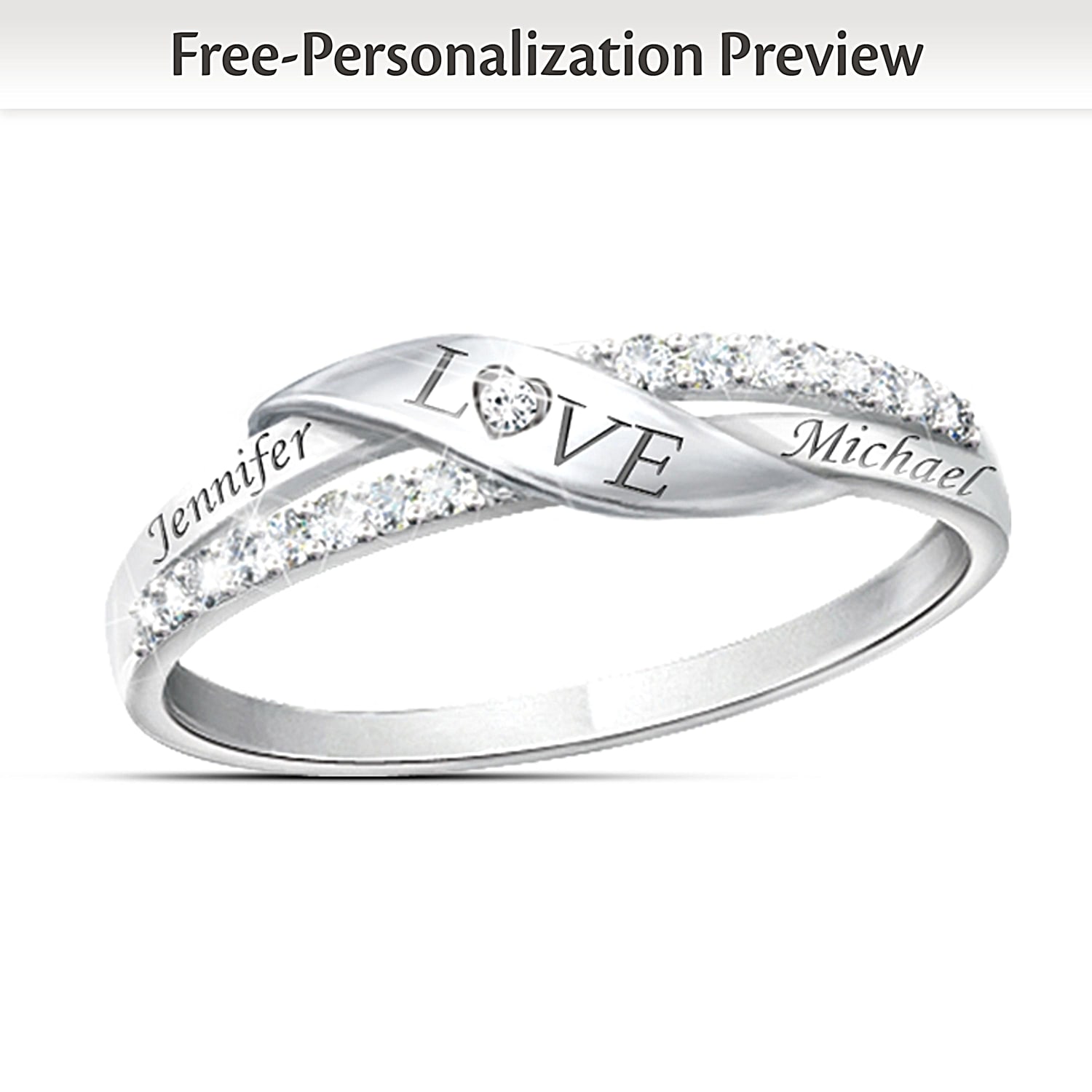 Diamond engraved ring store