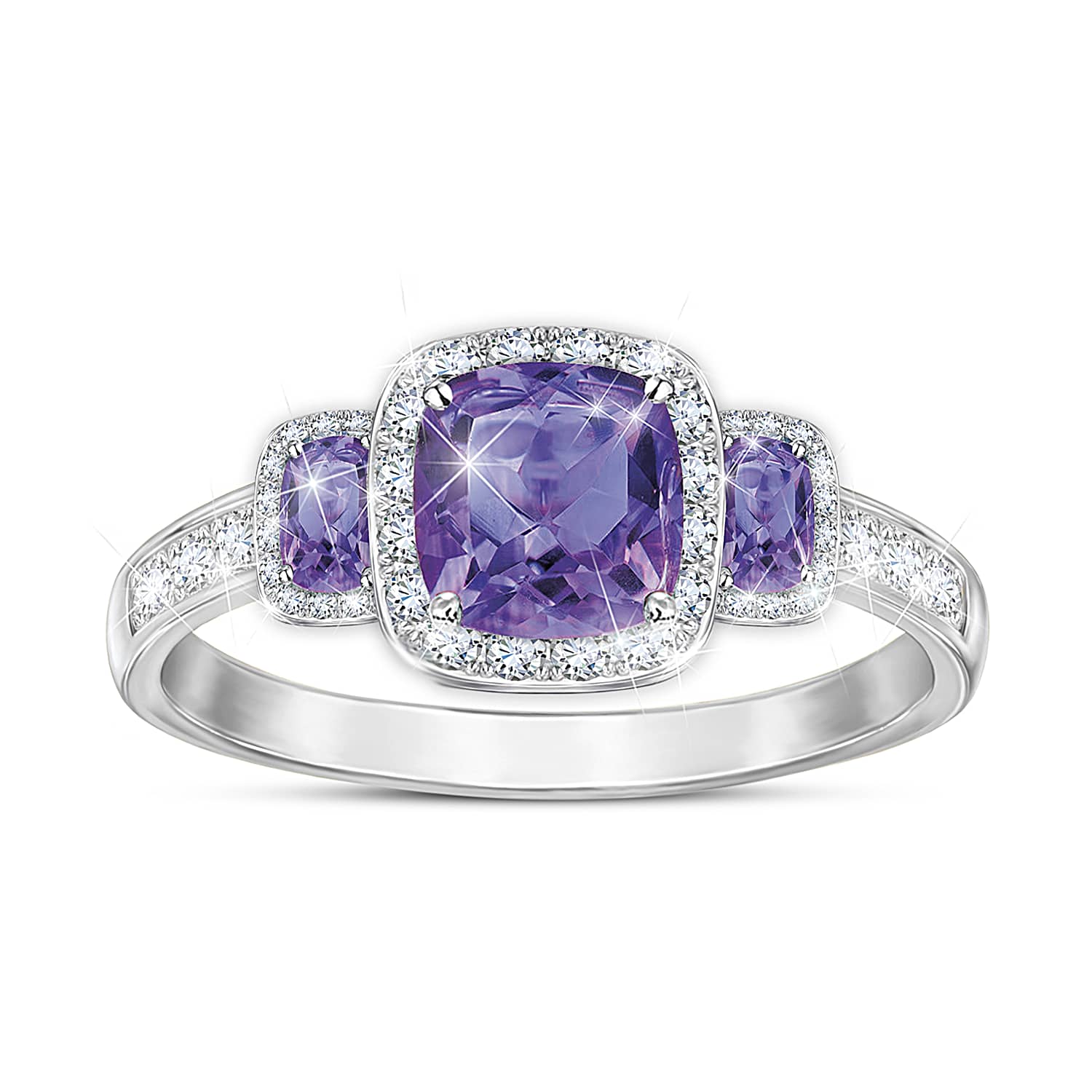 silver amethyst ring canada