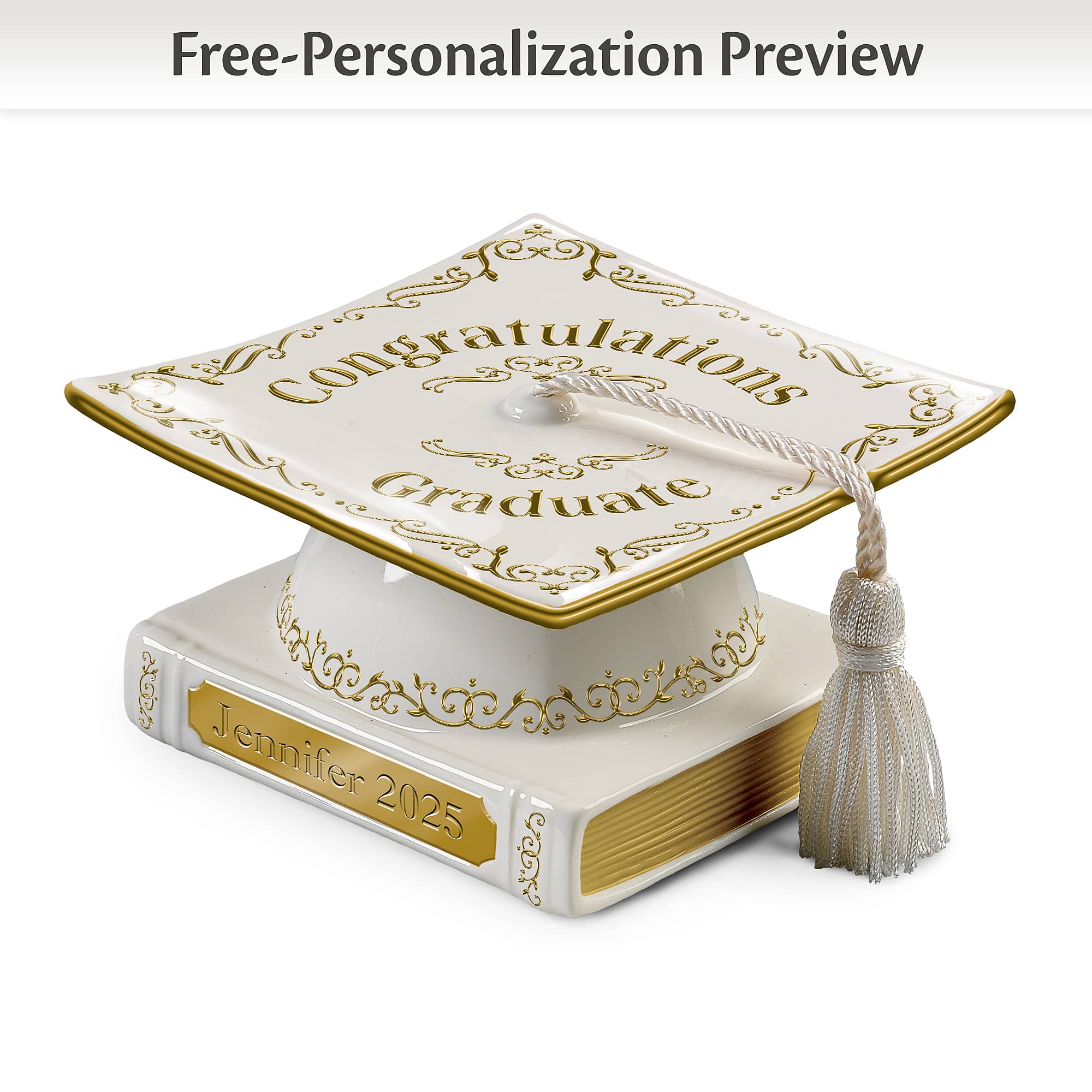 Personalized Graduation Music Box: Congratulations Graduate