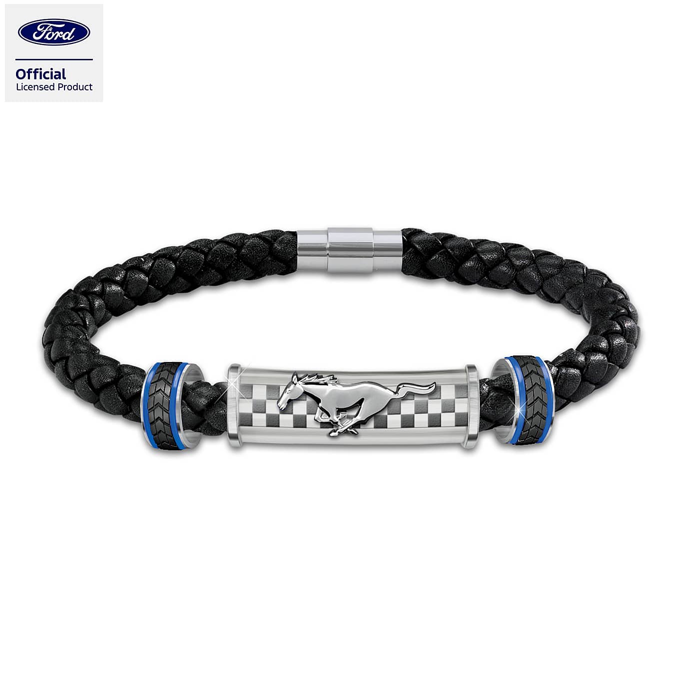 Untamed American Spirit Mens Ford Mustang Bracelet