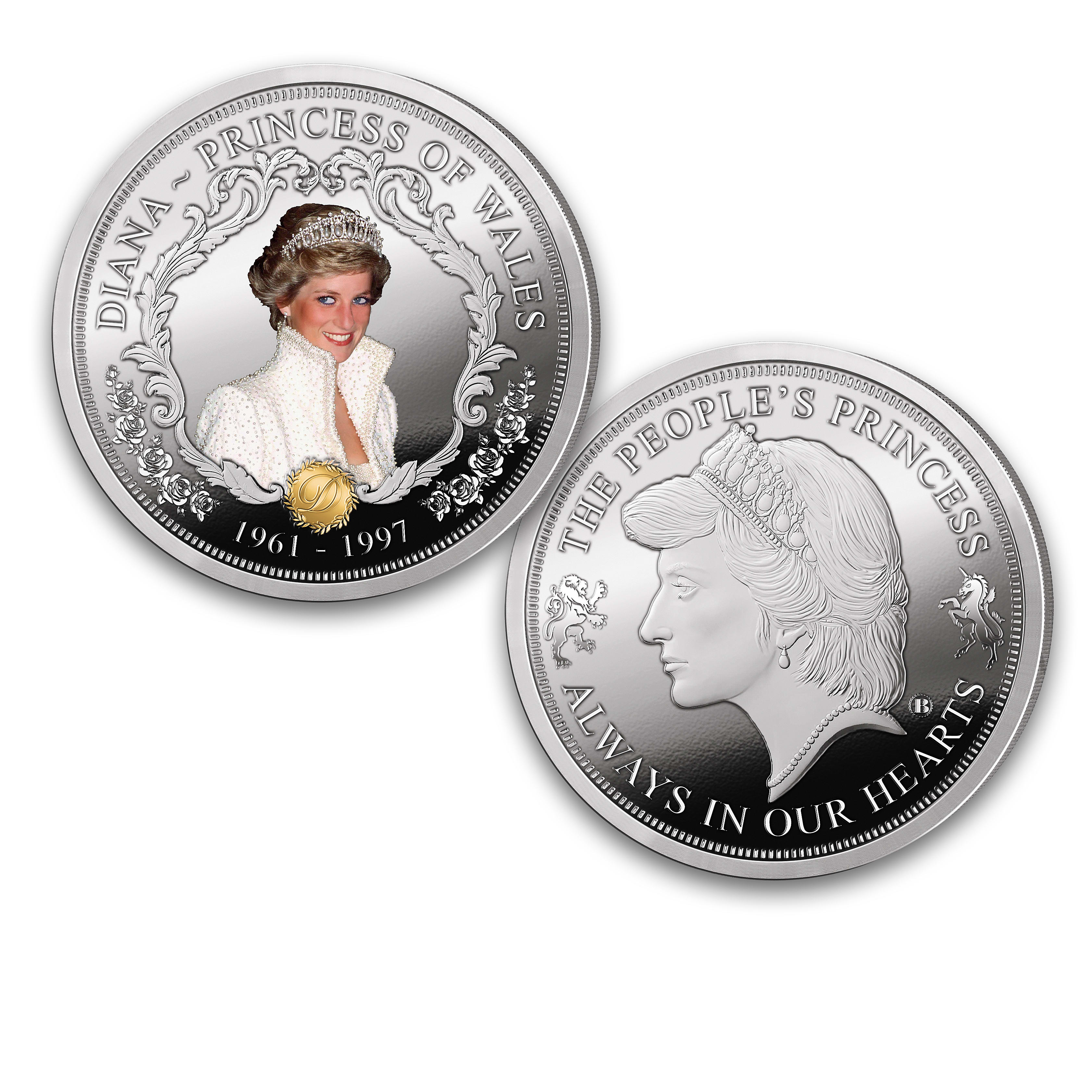 The Princess Diana Legacy 99.9% Silver-Plated Proof Coin Collection ...