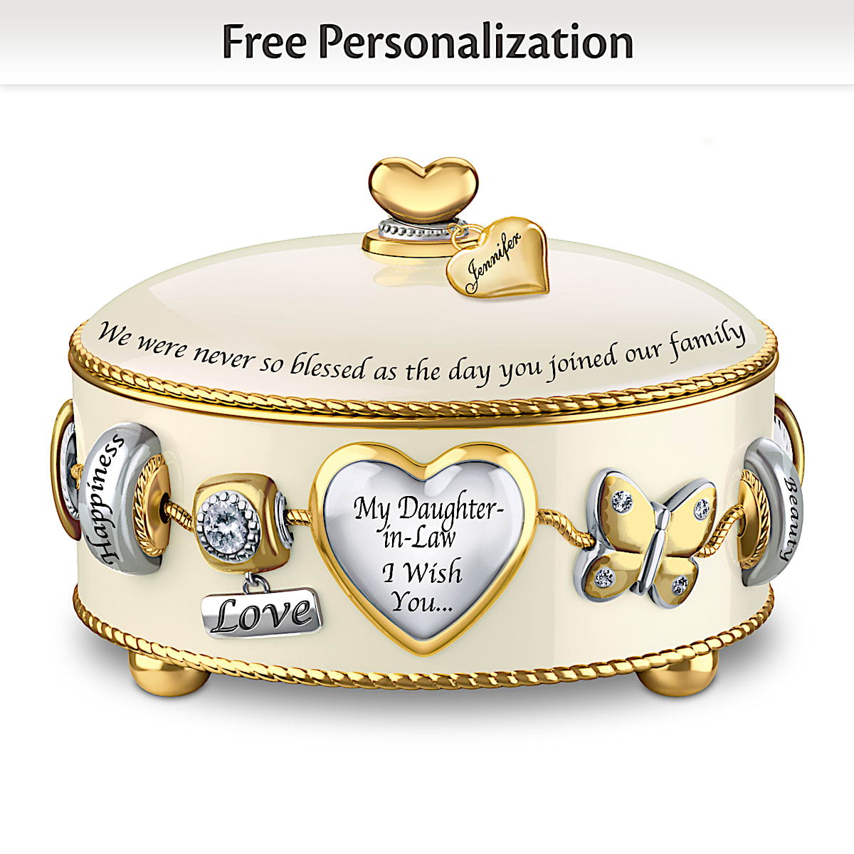 Music Box: Daughter-In-Law, I Wish You Personalized Music Box