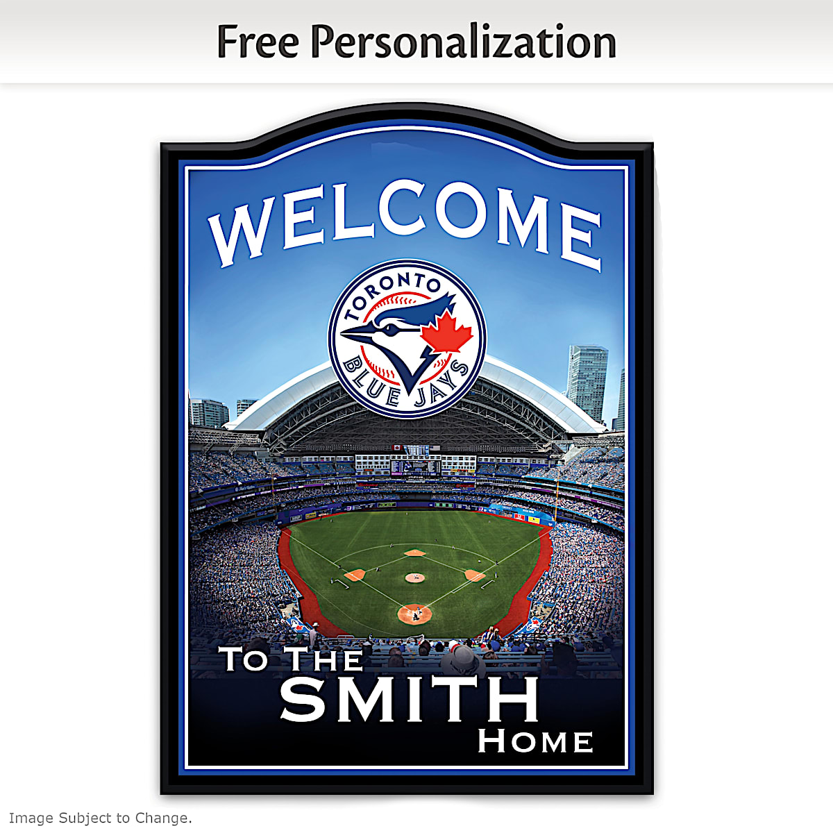 Toronto Blue Jays Personalized Welcome Sign