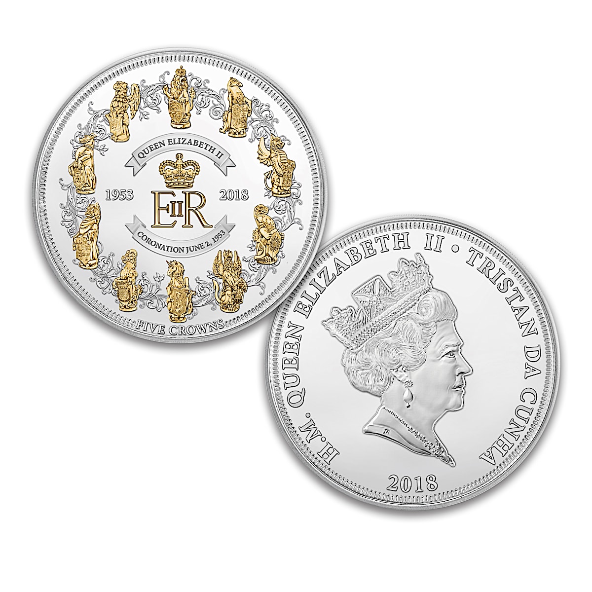 Queen Elizabeth II 65th Anniversary Coronation Legal Tender Silver ...