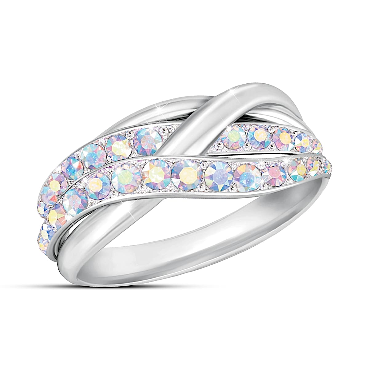 Aurora Womens Swarovski Crystal Ring
