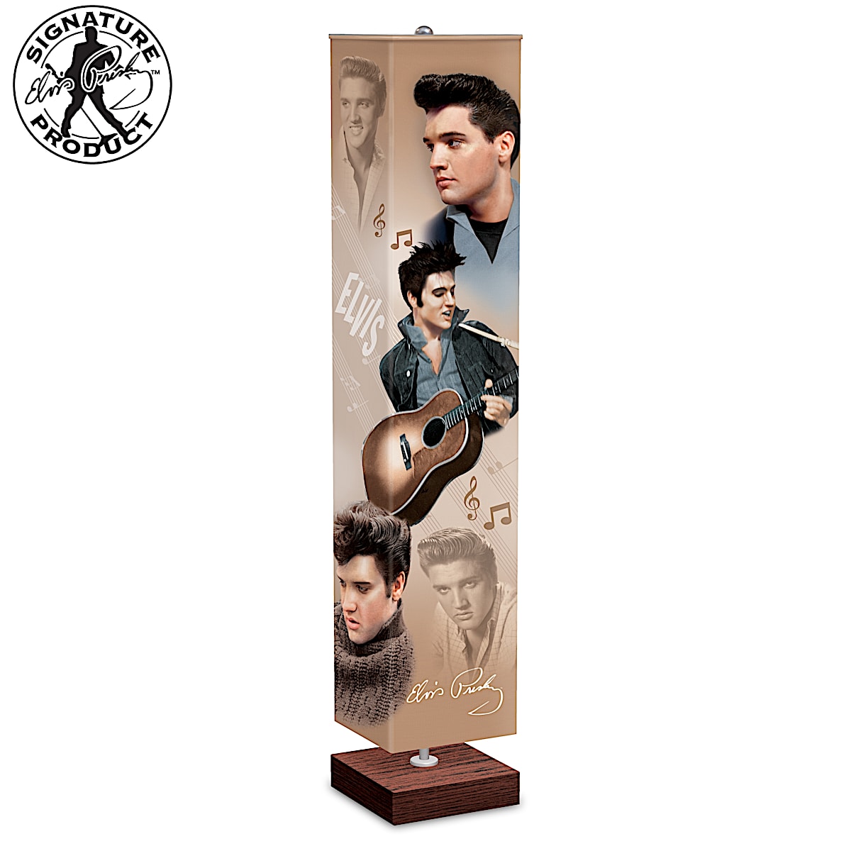 Elvis Presley Rock n Roll Legend Floor Lamp Featuring Vivid Portraits ...