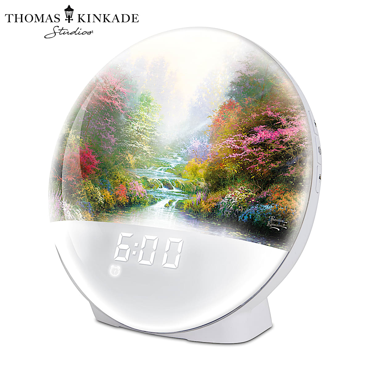 Sunrise Alarm Clock With Thomas Kinkade Art Featuring A Snooze Control ...