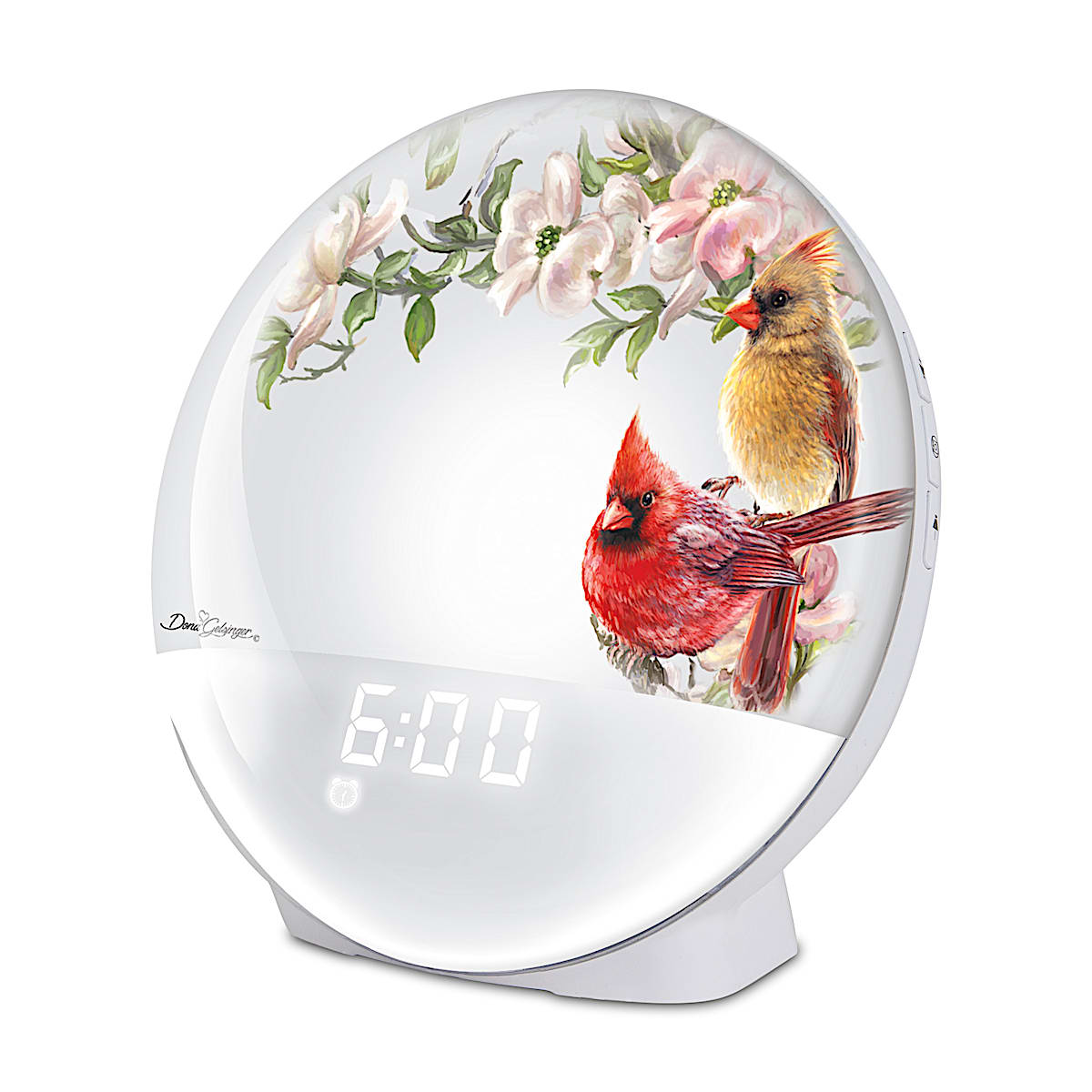 Sunrise Alarm Clock With Songbird Art Featuring A Snooze Control, FM ...
