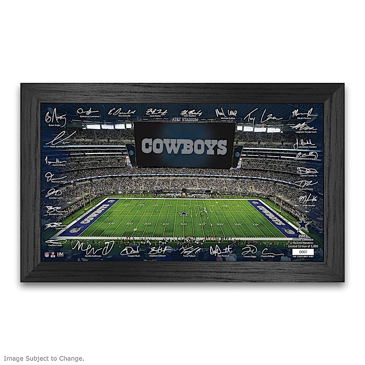 Dallas Cowboys Framed NFL Wall Decor Featuring A Full-Colour Panoramic ...