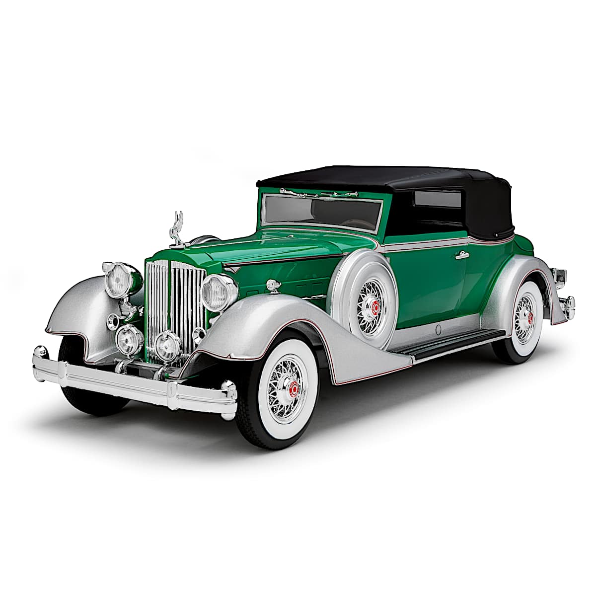 1934 Packard V12 Victoria 1:18-Scale Diecast Car Featuring A Green And ...