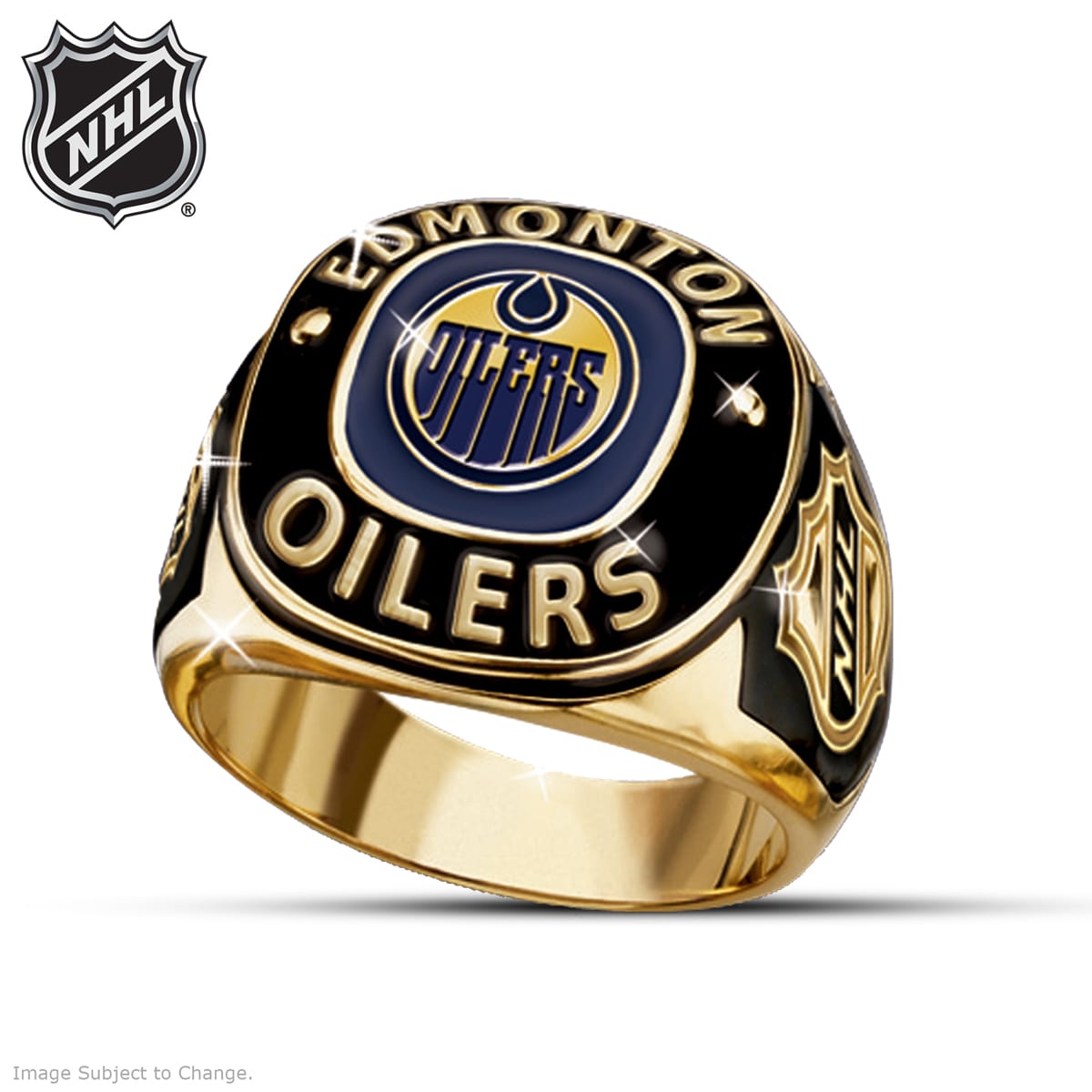 NHL® Edmonton Oilers® Ring: Collectible Hockey Jewellery