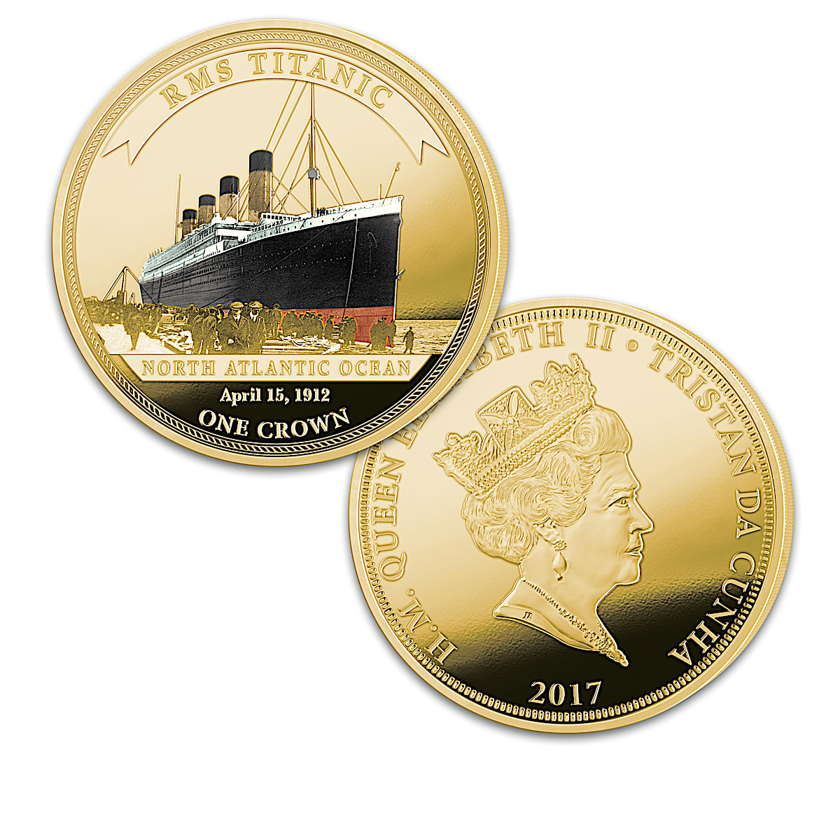 The Legendary Shipwrecks Official Legal Tender Golden Crown Coin Collection