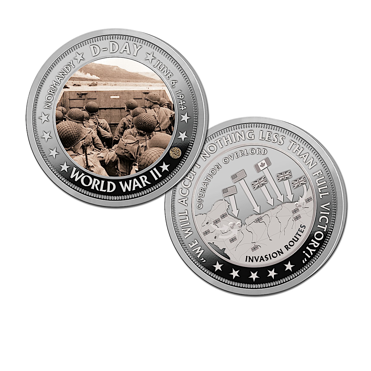 The 75th Anniversary Of D-Day Silver-Plated Proof Coin Collection