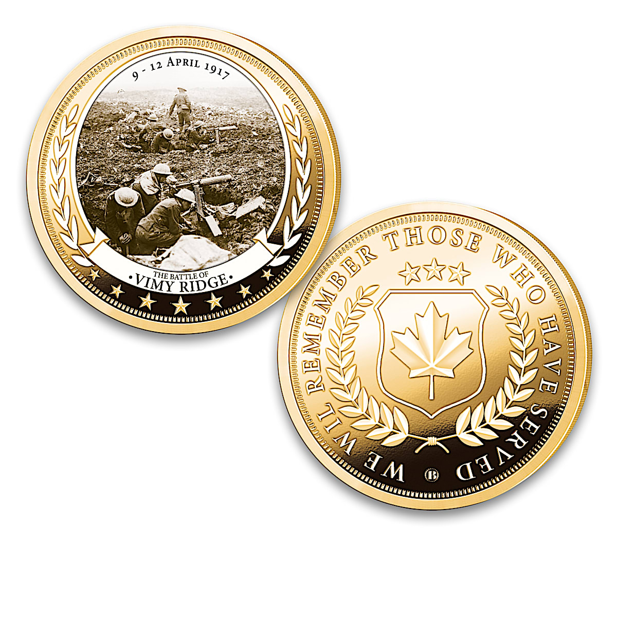 The Greatest Canadian War Battles 24K Gold-Plated Proof Coin Collection ...