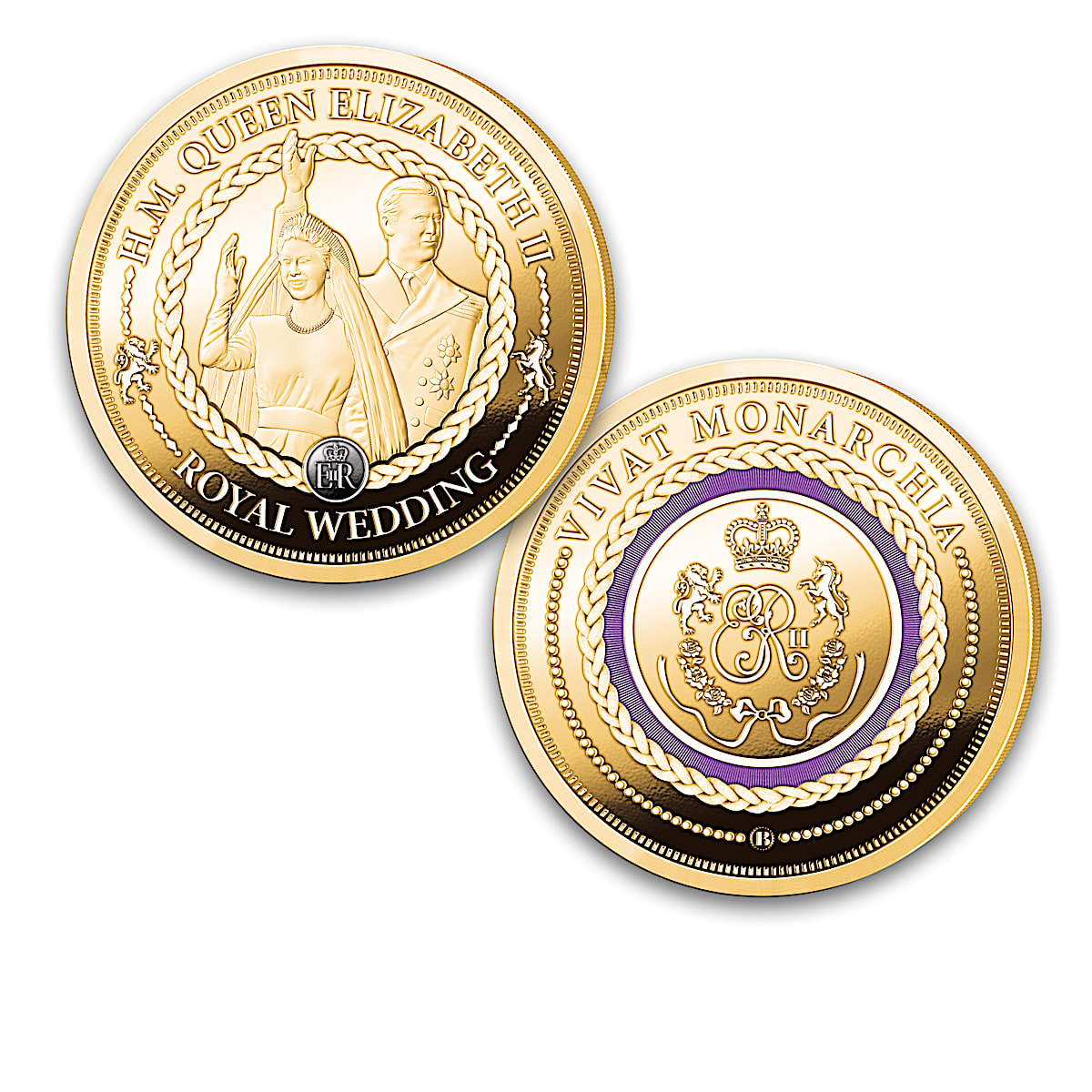 Queen Elizabeth II Life & Legacy 24K Gold-Plated Proof Coin Collection ...
