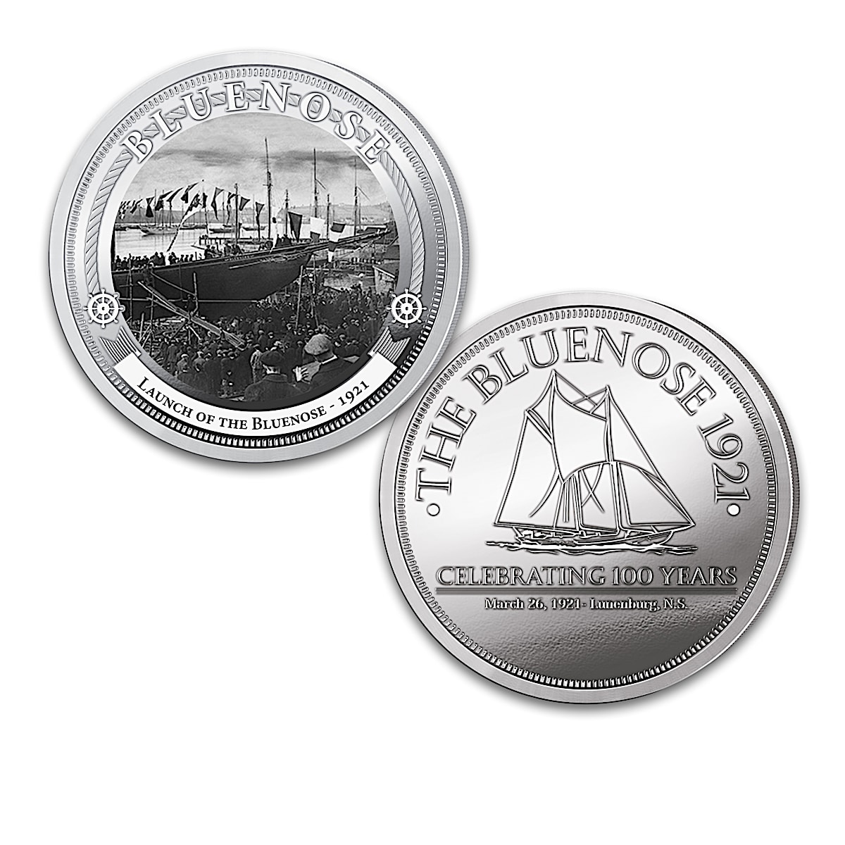 Bluenose Centennial 99.9% Silver-Plated Proof Collection Featuring ...