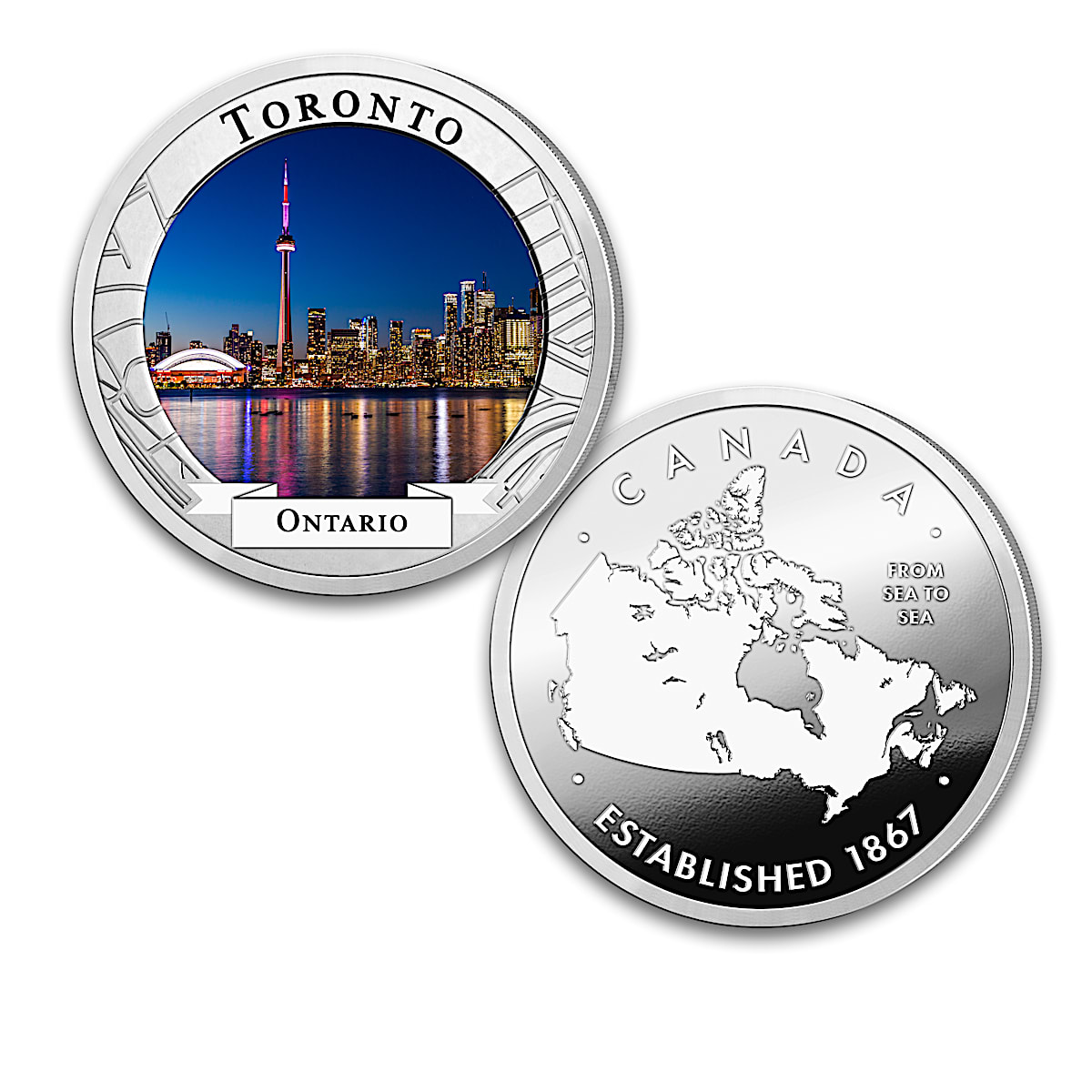 .999 Silver-Plated Proofs Featuring Full-Colour Imagery Of The Cities ...