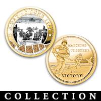80th Anniversary Of D-Day 24K Gold-Plated Proof Coin Collection With ...
