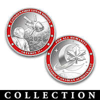99.9% Silver-Plated Challenge Coins Honouring Canadas 1st Lunar Mission ...