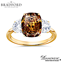Golden Glamour Diamonesk Ring