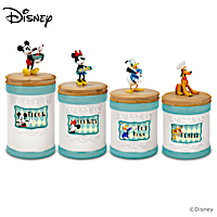 Mickey Mouse & Friends Canister Collection Featuring Hand-Painted ...