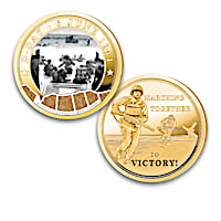 80th Anniversary Of D-Day 24K Gold-Plated Proof Coin Collection With ...